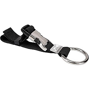 JAKAGO Heavy Duty Add a Bag Luggage Strap Adjustable Coat Holder Gripper Carry-on Baggage Suitcase Belt with Ring Hook Travel Attachment Handbag Clip(Black)