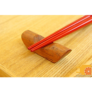 Hashimoto-Kousaku Sikkiten Japanese Natural Lacquered Wooden Chopsticks Sakura Collection in Gift Box (Yoisakura, Vermilion)