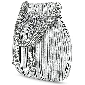 Aheli Potli Bags for Women Evening Bag Clutch Ethnic Bride Purse with Drawstring (P63S)