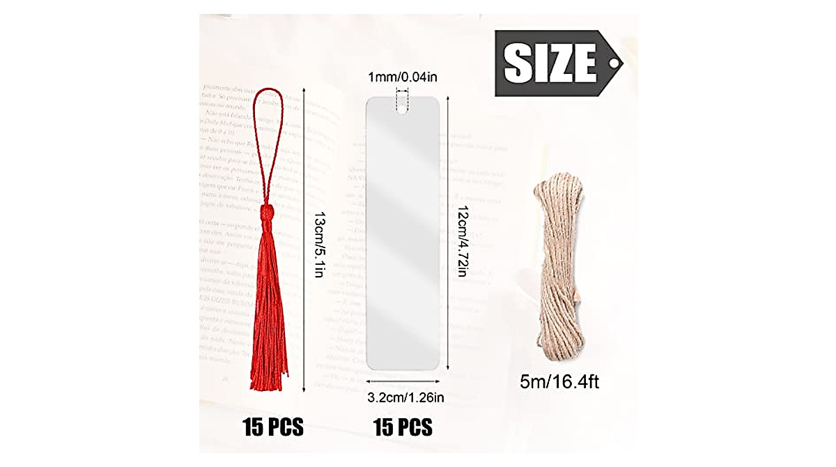 Create Custom Bookmarks with SAVITA 15pcs Acrylic Set | DIY-Friendly ...