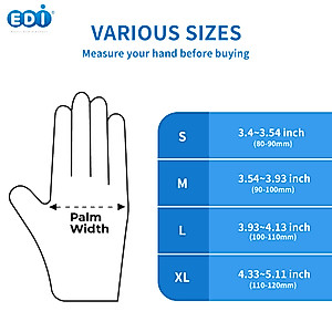 EDI Disposable Vinyl Gloves (Clear) - Powder-Free, Latex-Free (100, Medium)
