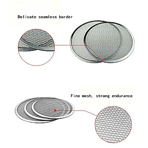 AKOAK Nonstick Bakeware Aluminium Pizza Stone Mesh Pizza Screen,1-Pack (10 inches)