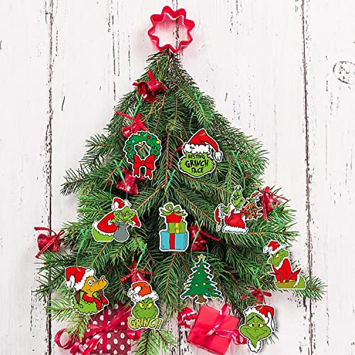 Christmas Tree Decorations - 30PCS Grinch Christmas Tree Hanging Ornament Holiday Xmas Ornaments Christmas Decorations Indoors Home Decor