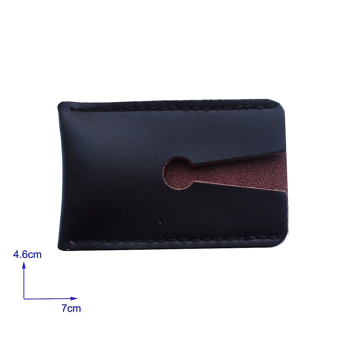 Genuine Leather Double Edge Razor Head Sleeve Protective Case to Fit Most Safety Razor Heads Great for Traveling Professional Barbers (1 piece, Dark Brown)