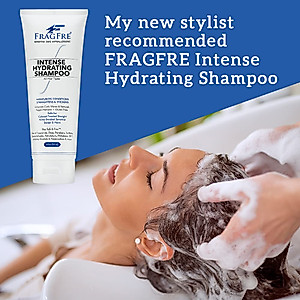 FRAGFRE Intense Hydrating Shampoo 8 oz - Fragrance Free Hypoallergenic Sulfate Free Moisturizing Shampoo - Safe on Colors and Sensitive Scalps - Strenghtens Dry Hairs - Vegan Gluten Free Cruelty Free