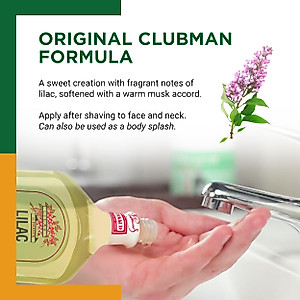 Clubman Pinaud Lilac Vegetal After-Shave Lotion, 6 Fl Oz (Pack of 2)