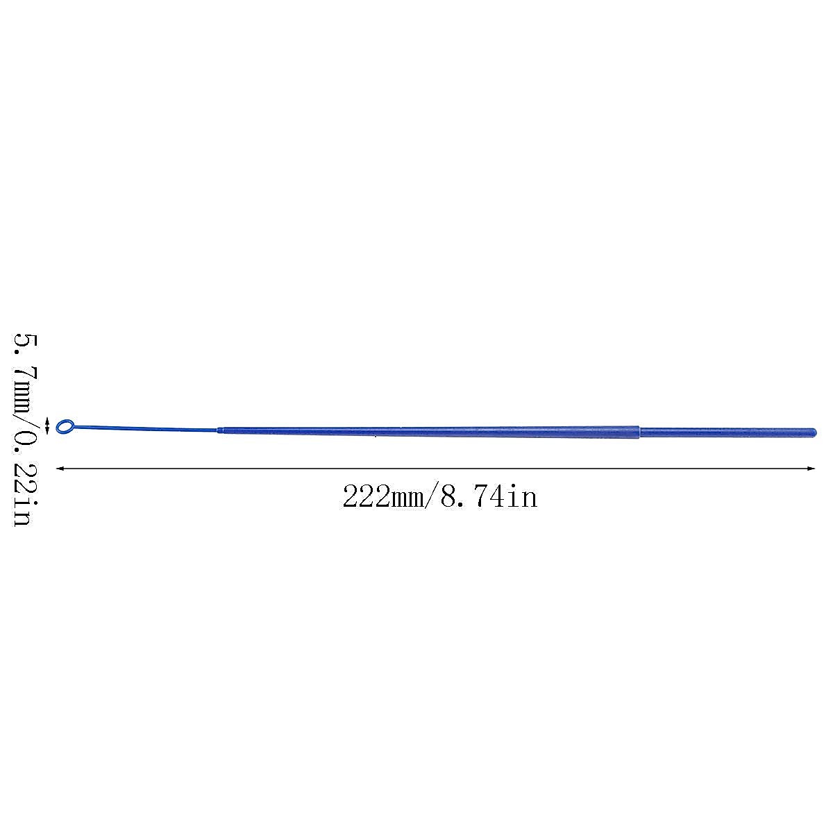 E-outstanding 20-Pack 10ul Sampling Rod Disposable Inoculating Loop Individually Aseptic Package, Diameter 3.6mm Lab Supplies