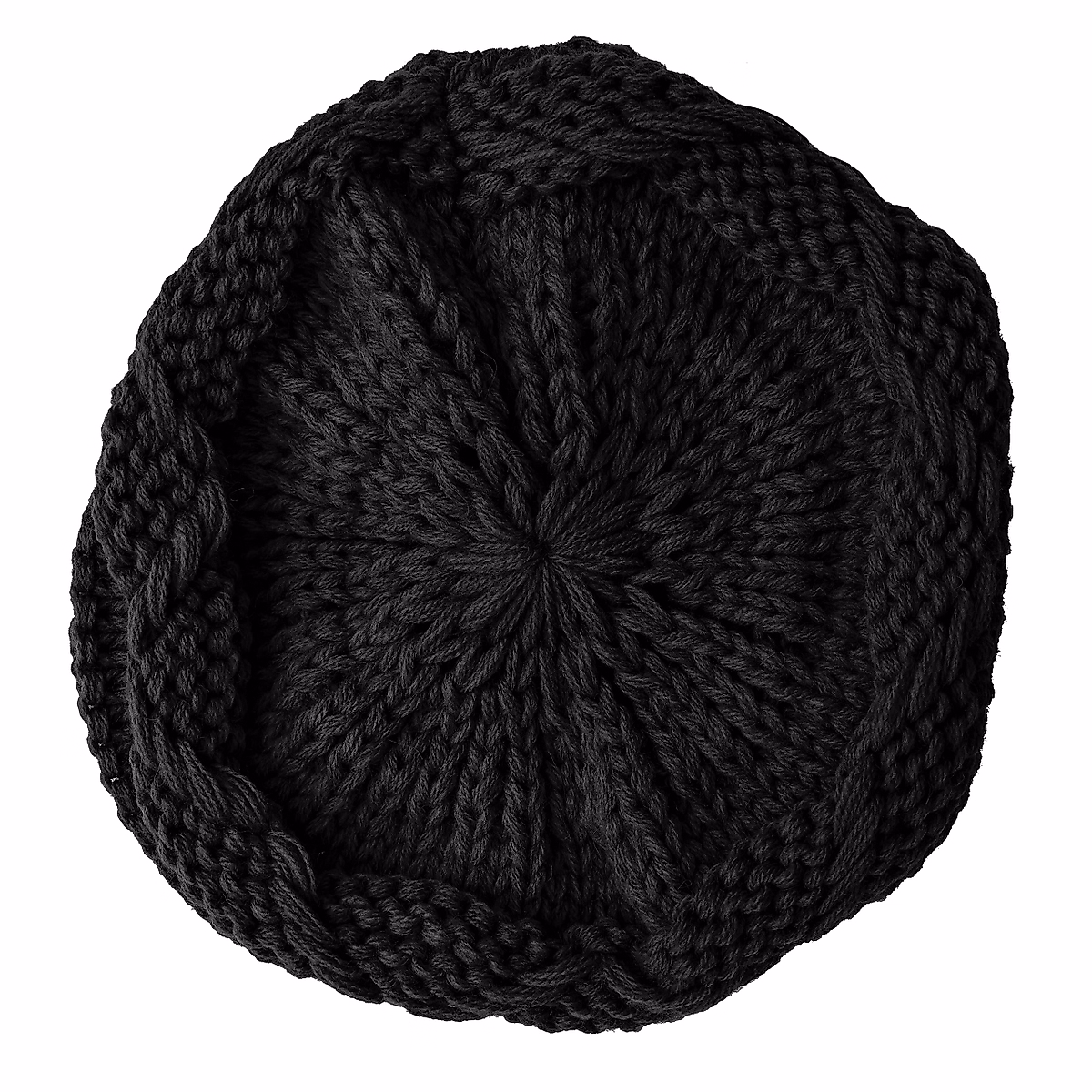 Lilax Knit Slouchy Oversized Soft Warm Winter Beanie Hat Black