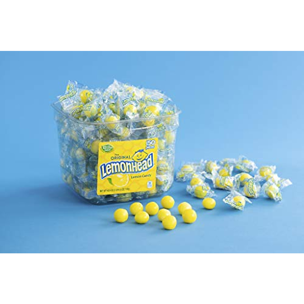 Lemonhead Hard Lemon Candy, Individually Wrapped Candy (150 Count)