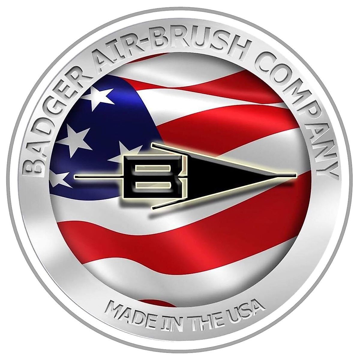 Badger Air-Brush Co. Model 105 Patriot Fine Gravity Airbrush, Stainless Steel