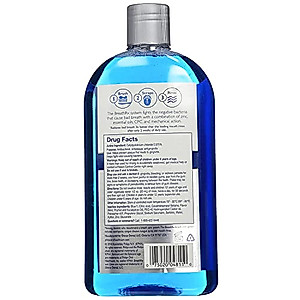Philips Sonicare BreathRx Antibacterial Mouth Rinse, Blue, Clean Mint, 16 Fl Oz