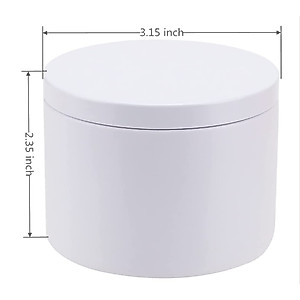8oz Candle tins with lids,24 Pieces White Candle Jars,Bulk Candle tins for Making Candles,Candle Making Jars