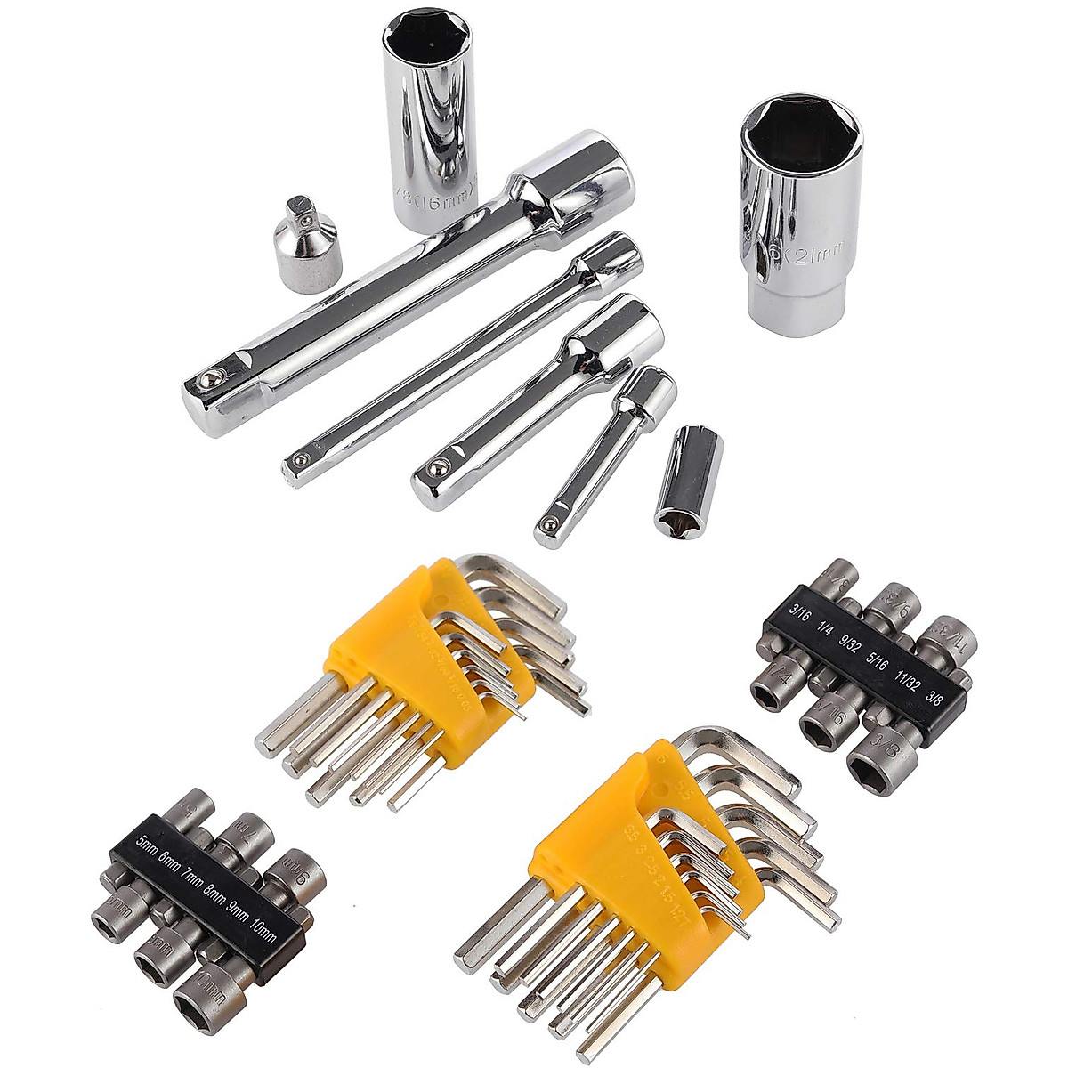 205 Piece Mechanics Tool Set, Socket Wrench Auto Repair Tool Pliers Combination Mixed Hand Tool Set Kit with Box Organizer Storage Case