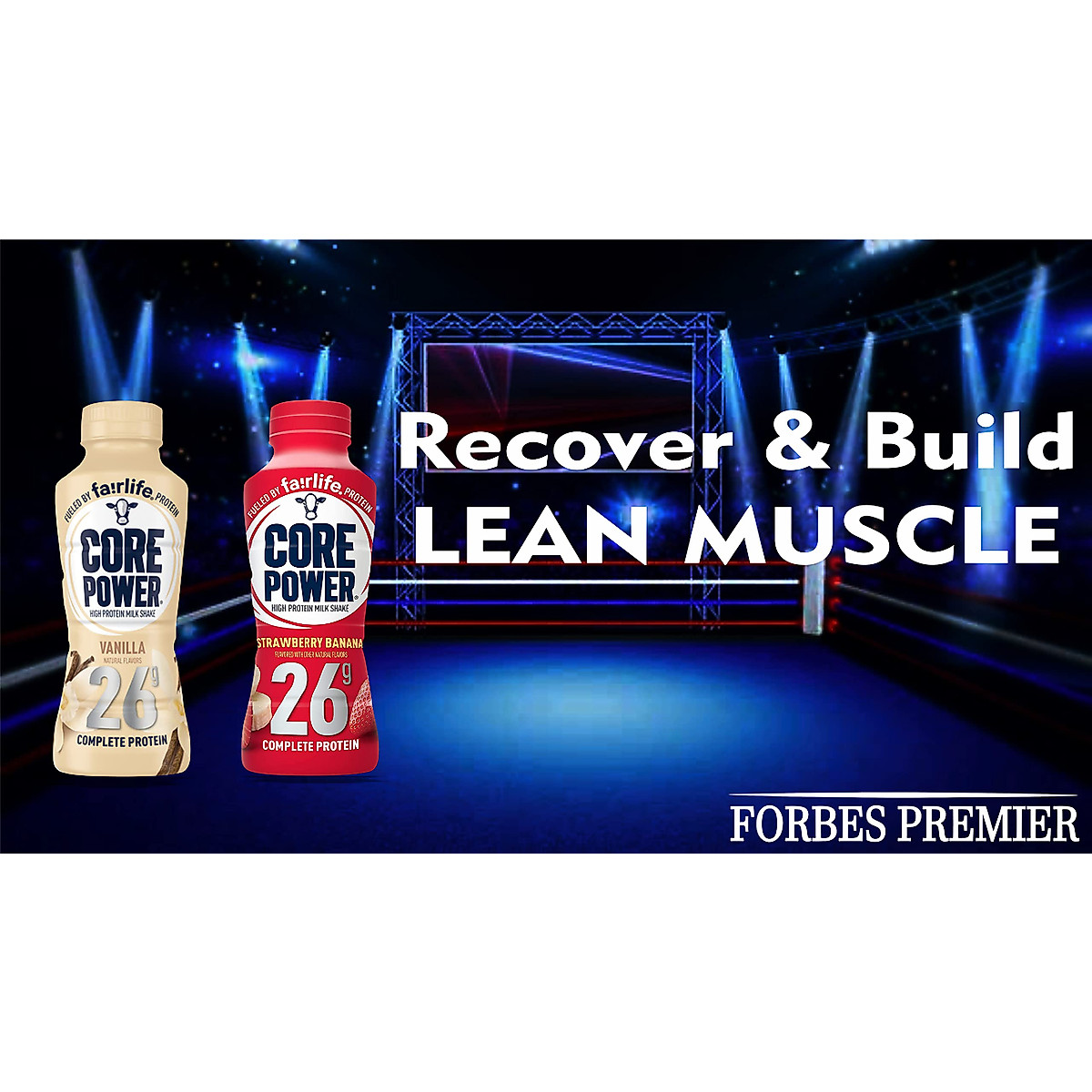 Fairlife Core Power High Protein Milk Shake, Natural Flavor Ready to Drink Protein Shake, The best Strawberry Protein Shakes, 14 fl oz , 26gm (Strawberry Banana/ Vanilla flavor, Pack of 6 Bottles) protein, beverages, strawberries,