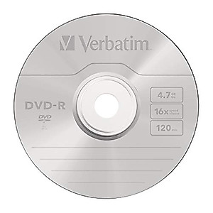 Verbatim DVD-R Discs with AZO Protection 10 Spindle Pack, Bulk Pack 10 x DVD-R Blank Discs with Hard Coat Scratch Guard and AZO Protection Against UV, 16x Speed, 4.7 GB