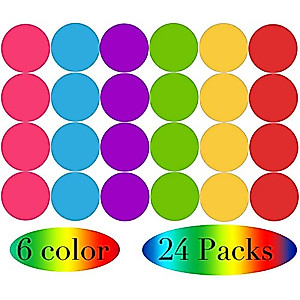 CrewBoutique Classroom Spots Stickers - 24 Pack