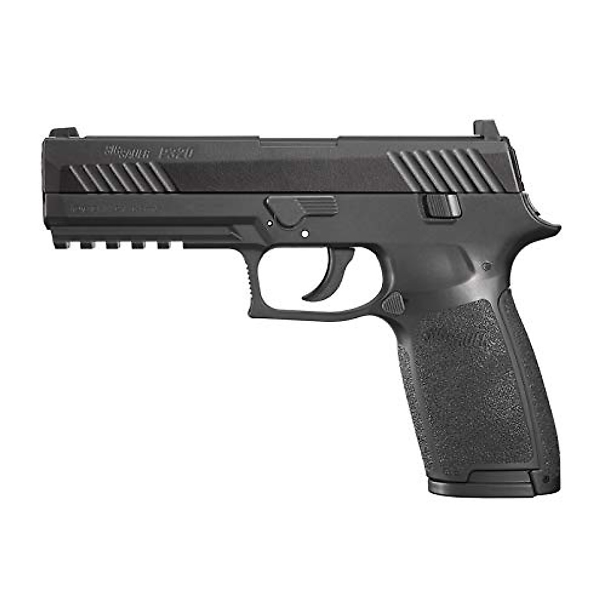 SIG Sauer P320 Airgun .177 Cal 30 Rd with CO2 12 Gram (15 Pack) and 500 Lead Pellets Bundle (Black)