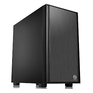 Thermaltake Versa H17 Black Micro ATX Mini Tower Gaming Computer Case 2.0 Edition with One 120mm Rear Fan Pre-Installed CA-1J1-00S1NN-A0