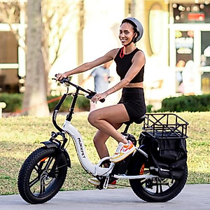 Mukkpet GL Electric Bike for Adults,Peak 1500W Foldable Ebike,28MPH 65Miles Electric Bike with 48V 15AH Removable Battery,20" X 4.0 Fat Tire Electric Bike,7 Speed