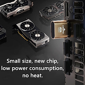 143 Graphics Card Virtual Display, Fake Load VGA Analog Camouflage HD Lock Screen Virtual Display,DispalyPort Headless Ghost Display