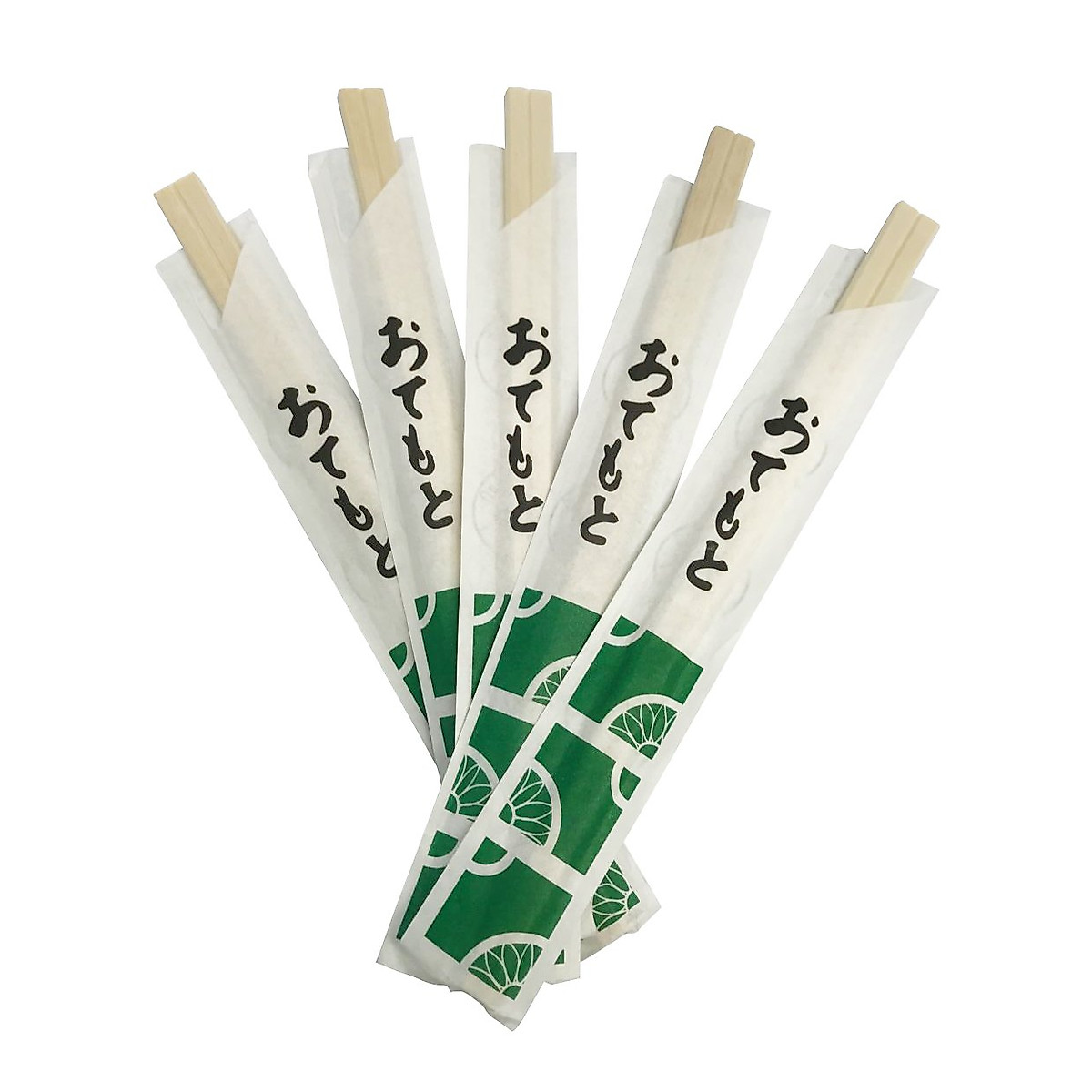 KingSeal 8 Inch Natural Poplar Wood Chopsticks, Indiv. Wrapped in Paper Sleeve, Bulk Pack - 80 Pairs (2 Packs of 40 Pairs)