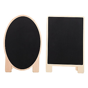 Alasum 2Pcs Small Blackboard Place Square Mini Blackboard Signs Garden Labels Double Sided Blackboard Plant Signs Kids Creative Graffiti Chalkboards Dual Purpose Ornaments Office Wooden