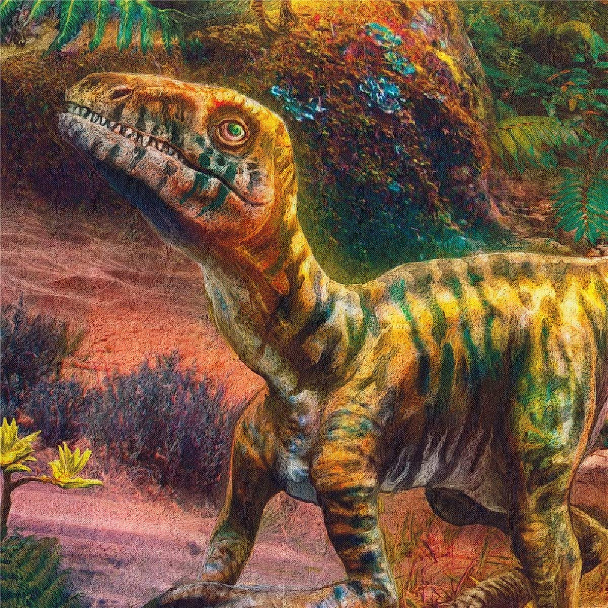 Kaufman Picture This 35" Panel Dinosaurs Wild, Fabric