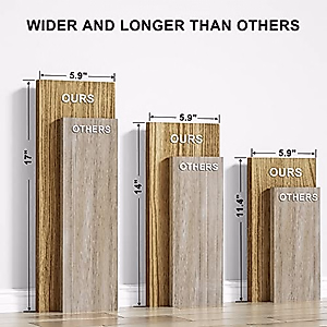 Love-KANKEI Floating Shelves Wall Mounted Set of 3, Large Wood Wall Shelves for Storage, Rustic Shelves for Display Bathroom,Bedroom,Living Room,Kitchen,Office and More Carbonized Black