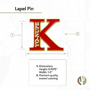 Desert Cactus Kappa Alpha Psi Lapel Pin Fraternity Logo Enamel Greek Letters Formal Wear Blazer Jacket (K w/YO-NUPE)