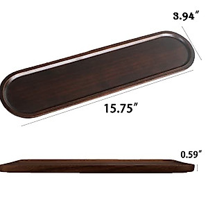 Unique Bamboo Cheese Board, Charcuterie Platter and Serving Tray for Wine, Crackers, Brie and Meat, 15.7 x 3.9 x 0.6 inch