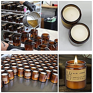 4 Pack Candles for Home Scented, Aromatherapy Lavender Candles Set, 28 oz 200 Hour Long Lasting Soy Jar Candles, Strongly Fragrance Candles Gifts Set for Women, Birthday, Mother's Day Present