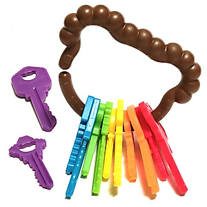 Baby Keys Montessori Toys For Toddlers - Toy Keys, Matching Toddler Games, Learning Toys For 2 Year Olds - Real Keys, Pretend Play Toys and Sensory Toys For Autistic Children with Activity eBook