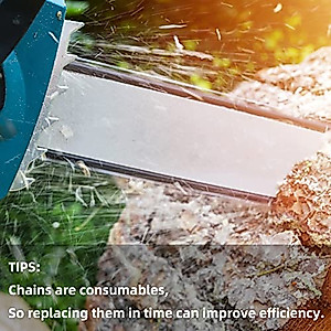 10 Inch Chainsaw Chain S40 3/8" LP Pitch .050" Gauge 40 Drive Links, 10-inch Replacement Chains Compatible with Remington, Greenwork, Sunjoe, Worx, Craftsman Pole Saw-2 Packs