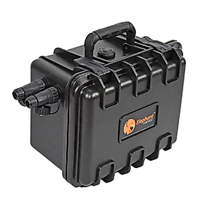 Elephant B35D2 Waterproof Battery Case Enclosure with Dual 2 pin connectors for 12V 35Ah / 20Ah Batteries