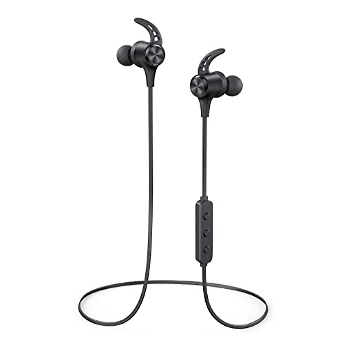 Bluetooth Headphones, Bluetooth 5.2 Stereo aptX Wireless Earbuds Bass Magnetic IPX7 Waterproof Bluetooth Earbuds Bulit-in Mic with 24H Playtime, Lightweight Neckband Earphones for Sport, Gym, Running