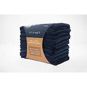 SKINACT Microfiber Towel Black 10PCS