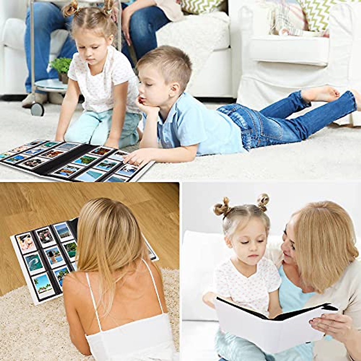 432 Pockets Photo Album for Fujifilm Instax Mini Camera, Polaroid Snap PIC-300 Z2300 Instant Camera, 2x3 Photo Album Book for Fujifilm Instax Mini 11 12 9 Evo 90 70 40 8 7 LiPlay Instant Camera(White)