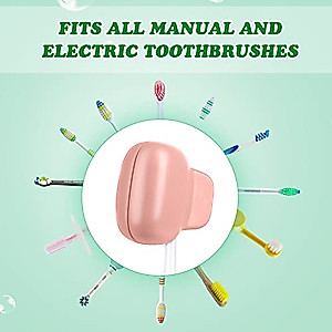 Toothbrush Protector Toothbrush Travel Holder -Toothbrush cover cap plastic clip for manual and electric toothbrushes for adults and kids - 8 pack