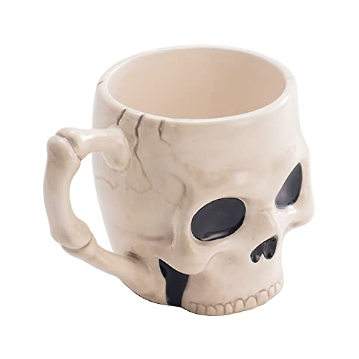 Bico Halloween Skull Ceramic 16oz Mugs, for coffee, tea, hot chocolate, Microwave and Dishwasher Safe