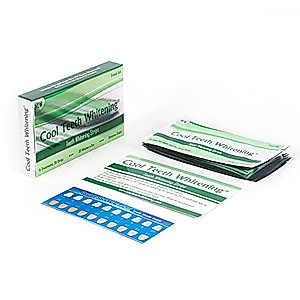 Cool Teeth Whitening 14 Day Teeth Whitening Strips with Strong Gel 28 Pcs, Color Hydrogen Peroxide White Tooth Remove Stains On The Go