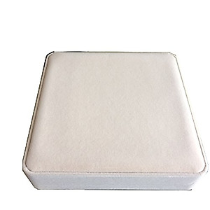 JunningGor Jewelry Set Velvet Box Necklace Earring Ring Necklace Bracelet Gift Display Case Wedding Jewelry Storage Holder (Beige for Pearl Necklace)