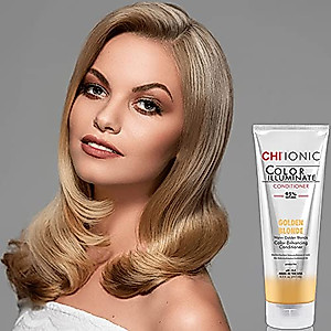 CHI Color Illuminate Conditioner, Helps Maintain Fresh Color In Natural & Color-Treated Hair, Sulfate, Paraben, & Cruelty-Free, Golden Blonde, 8.5 Oz