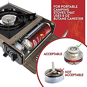 Gas One 8 Pack - 8oz Camping Fuel Canisters for Portable Gas Stoves - UL Safety Certified - Made In Korea