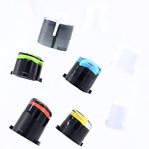 Deal4GO 8-Pack ABXY Buttons w/Menu View Share Key Set Replacement for Xbox Series S & Xbox Series X Controller (White) (XSSX-8PB)