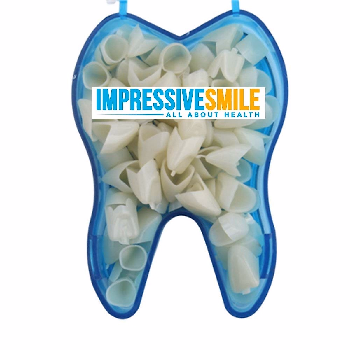 50 PCS Mixed Dental Temporary Crown Kit Anterior Front Bundle with Thermal Fitting Beads Pack-3, Fix Missing and Broken Teeth