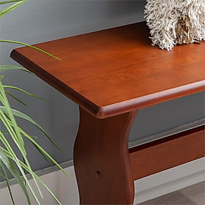 Linon Chelsea Walnut Bench