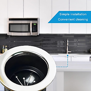 3 Packs Garbage Disposal Splash Guard Sink Baffle, 3-1/8 Inch Food Waste Disposer Accessories, Suitable for Waste King, Whirlaway and GE Models