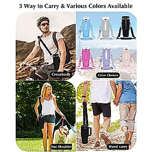 OriJoy Cup Holder Pouch Protector Sleeve Bag for Stanley Quencher H2.0 & Adventure 40 oz Tumbler with Handle, Neoprene Carrier with Strap