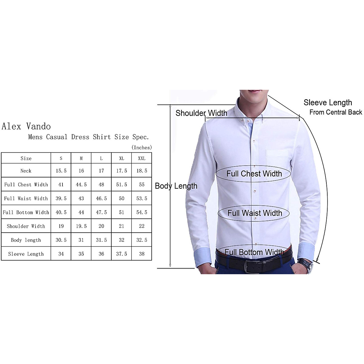 Alex Vando Mens Dress Shirt Wrinkle Free Regular Fit 4-Way Stretch Button Down Shirts,Blue,M