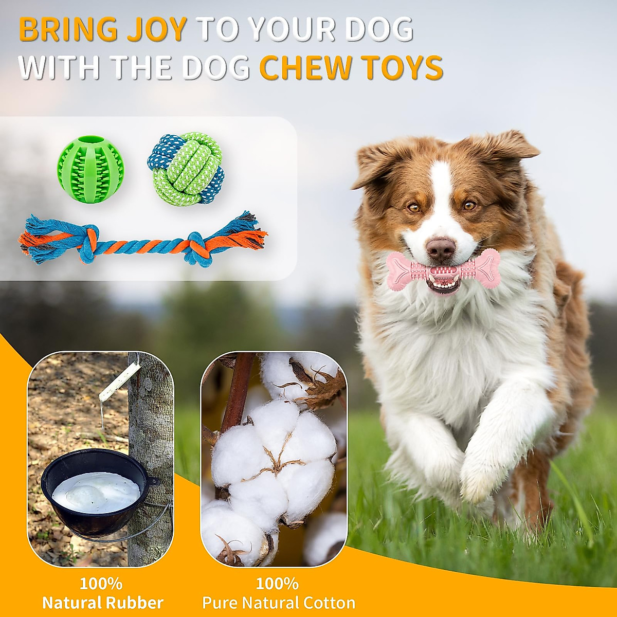 Enido Dog Rope Toys for Small & Medium Breed Dogs, Puppy Chew Toys, 24 Pack Puppy Teething Toys, Promote Dog Dental Health, Exercise & Bonding